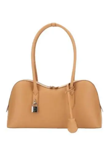 Stella McCartney Ryder Lock Plaque Shoulder Bag - Beige