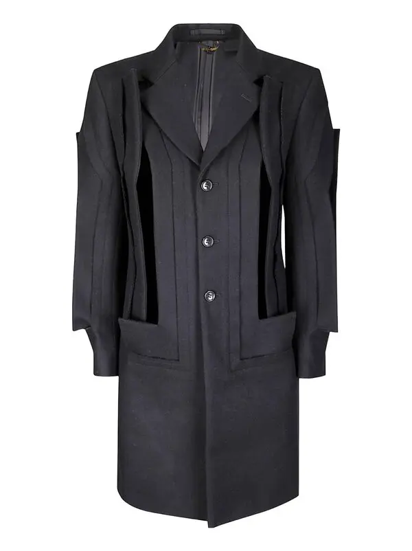 Comme Des Garçons Single-breasted Jacket - Black