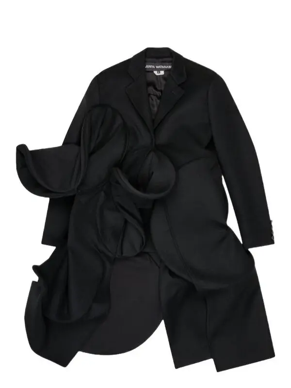 Junya Watanabe Sculptural Panel Coat - Black