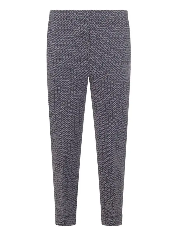 Etro Turn-up Hem Pleated Trousers - Black