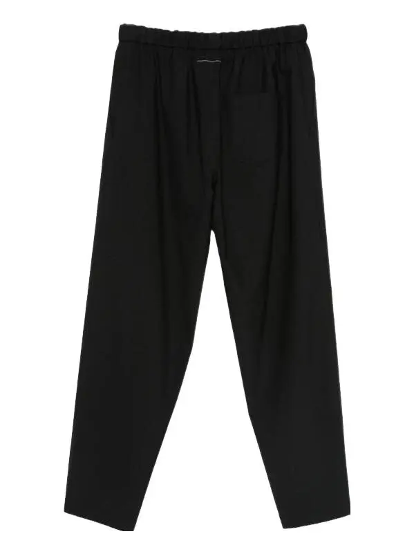 MAISON MARGIELA Elasticated Waistband Trousers - Black