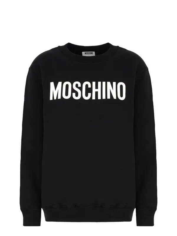 Moschino Print Sweatshirt - Black