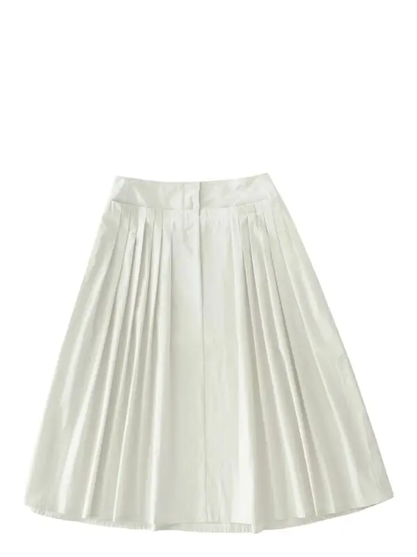 Studio Nicholson Agat Pleated Skirt - Bone