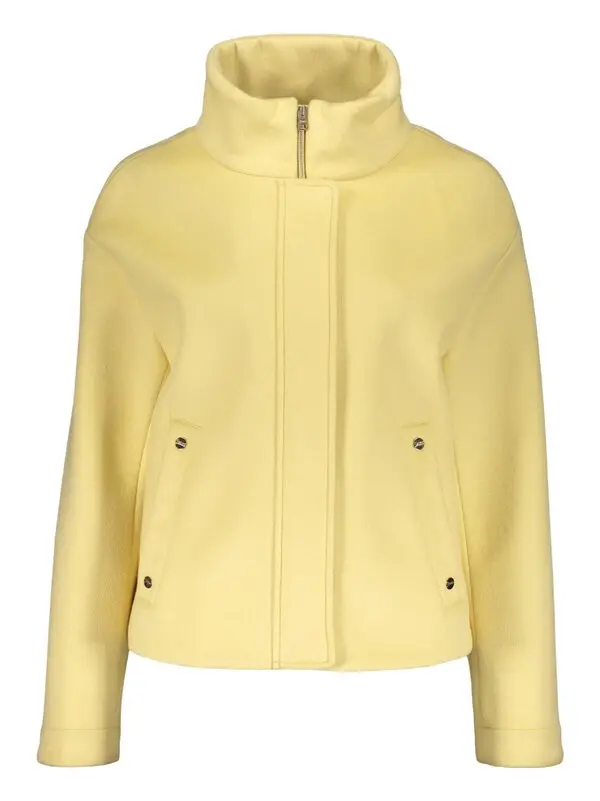Herno High-neck Zip Short Coat - Yellow