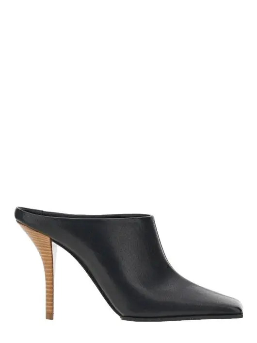 Alaïa Square-toe High-heeled Mules - Black