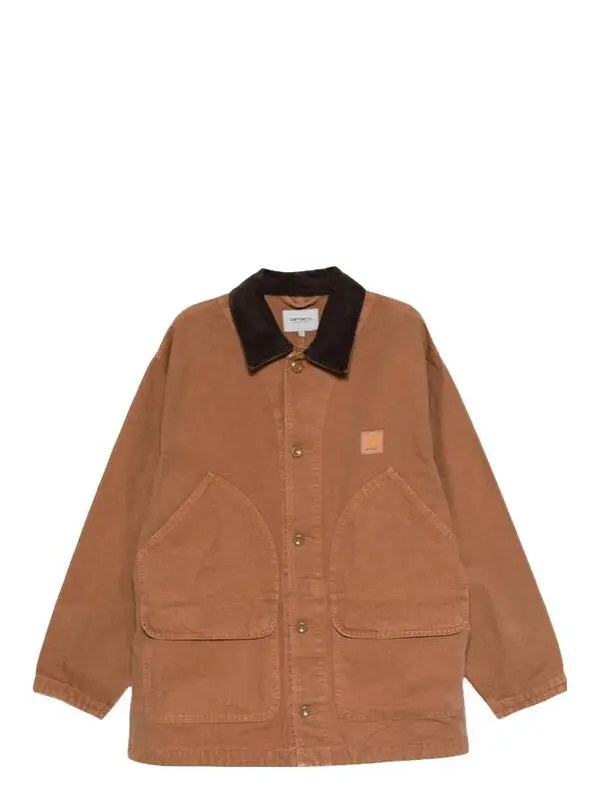Carhartt Work In Progress Corduroy-collar Jacket - Brown