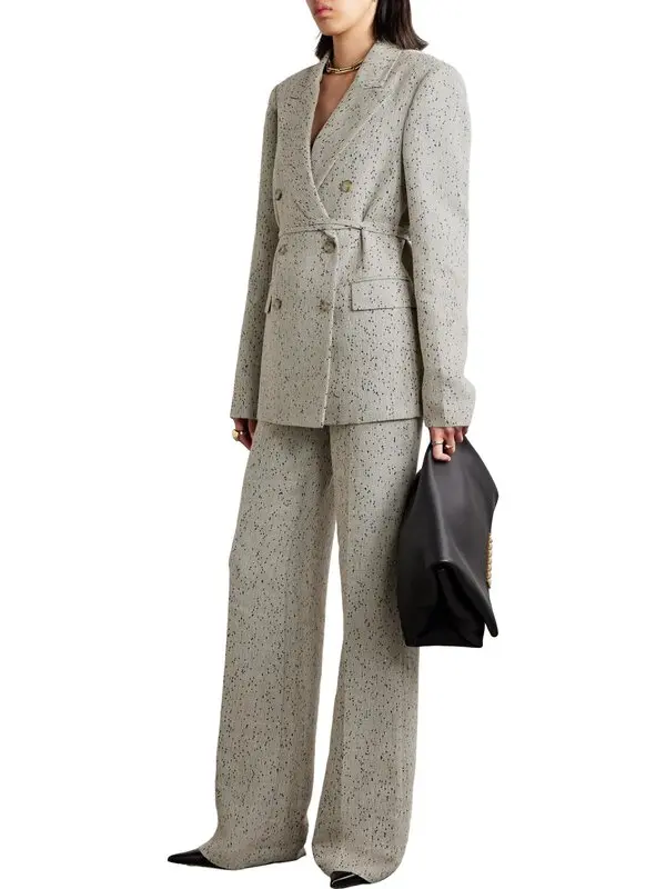 Altuzarra Belted Double-breasted Blazer - Multicolor