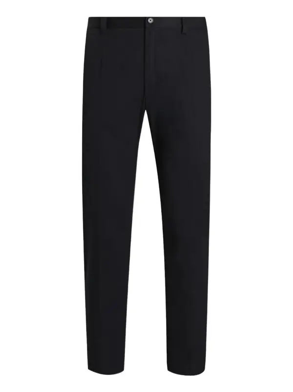 Dolce & Gabbana Pressed Crease Gabardine Trousers - Deep Blue