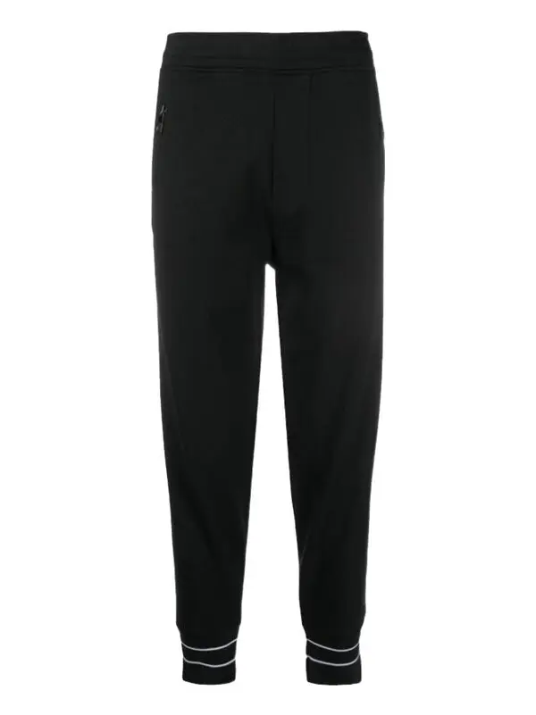 Neil Barrett Elastic Waist-edge Sweatpants - Black