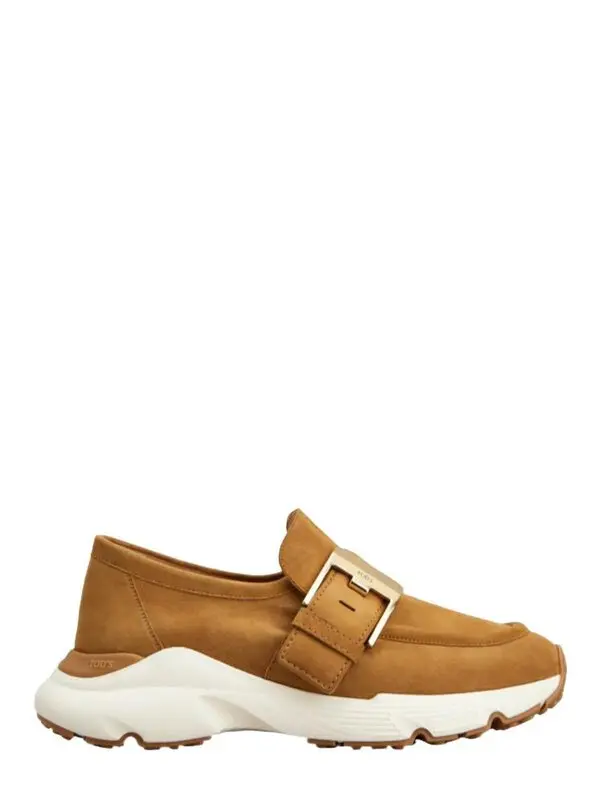 TOD'S Buckle Detail Sneakers - Brown