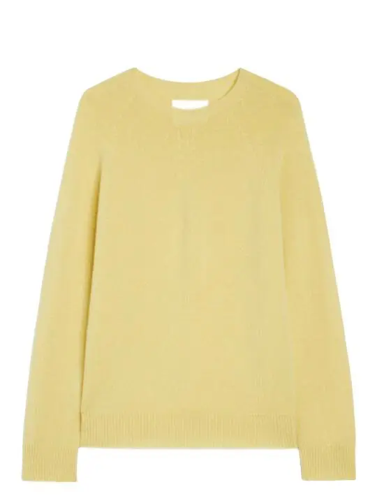 JIL SANDER Crewneck Knitted Jumper - Light Yellow