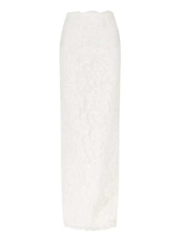 Christopher Esber Lace Midi Skirt - White