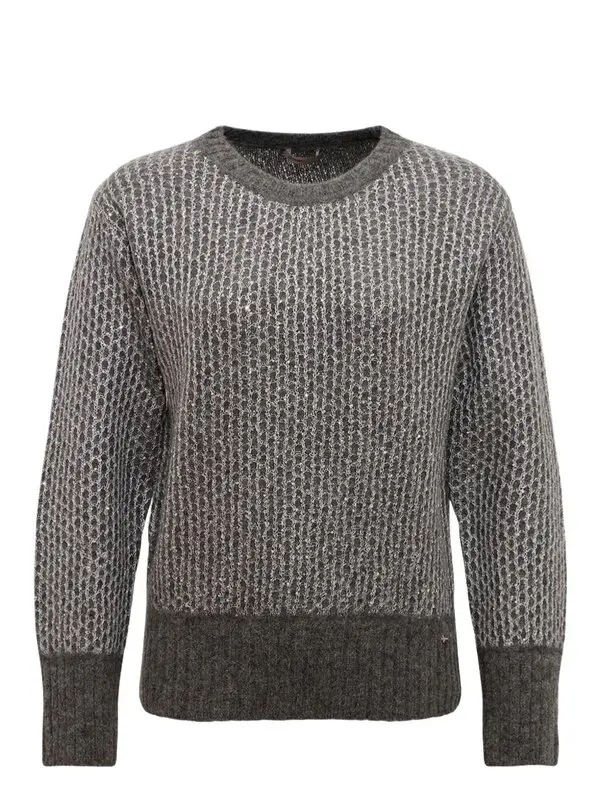 Herno Sequin-embellishment Cropped Sweater - Black