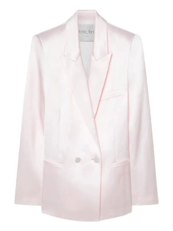 FORTE_FORTE Viscose Satin Dinner Jacket - Sweet