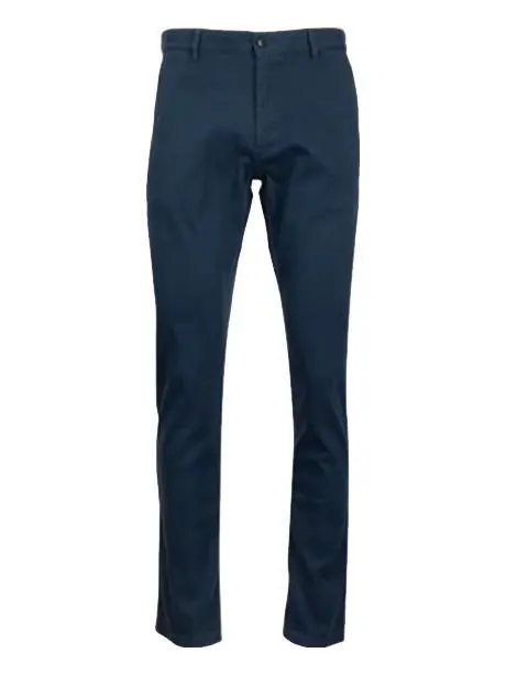 Hugo Boss Tailored Casual Pants With Belt Loops - Blue