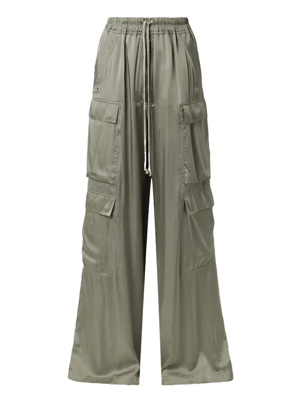 Rick Owens Drawstring Cargo Sweatpants - Gray