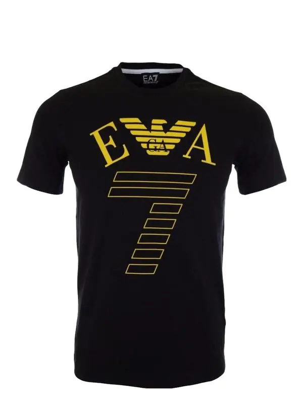 EA7 Logo Printed T-shirt - Black