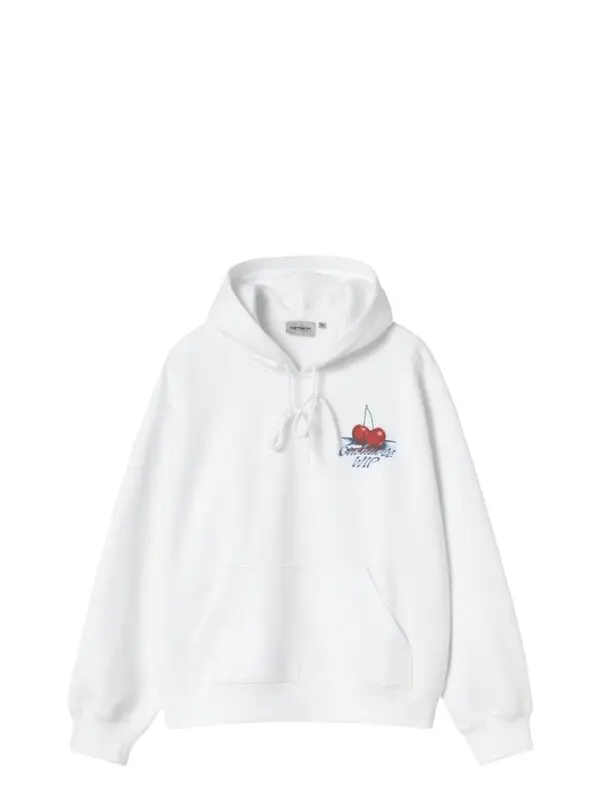 Carhartt Work In Progress Hooded Garcia Sweatshirt With Graphic Print - White