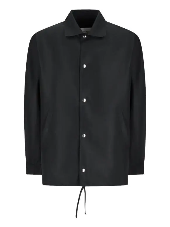 Givenchy Drawstring Hem Shirt Jacket - Black