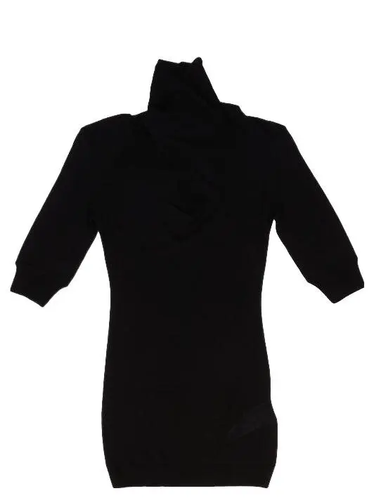 Attico Turtleneck Knitted Dress - Black