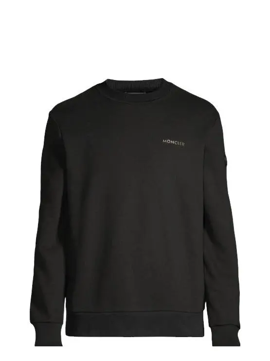 Moncler Long Sleeve Crewneck Sweatshirt - Black