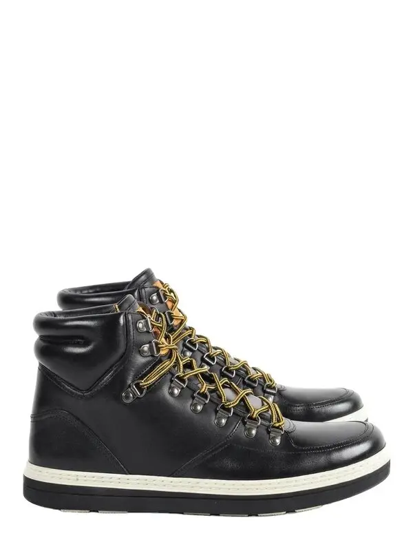 Gucci Logo Lace-up Ankle Boots - Black