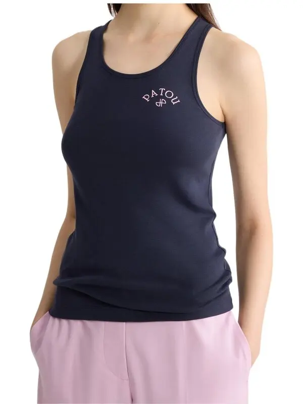 PATOU Logo Tank Top - Deep Sea Blue