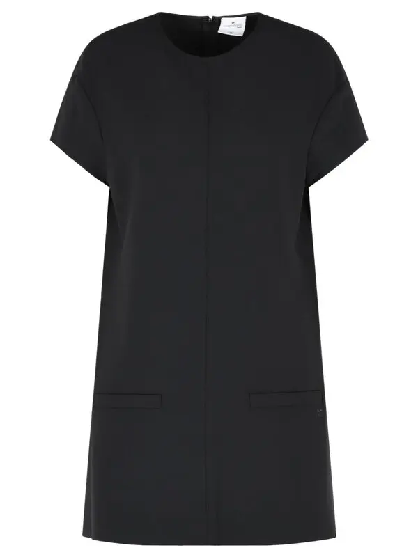 COURREGES Zipped Pocket Mini Dress - Black