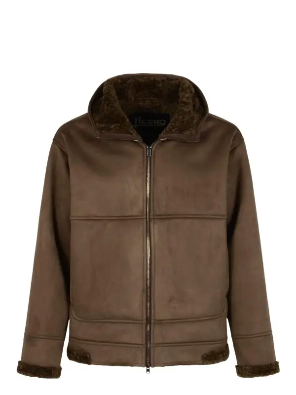 Herno Hooded Zip-up Jacket - Green