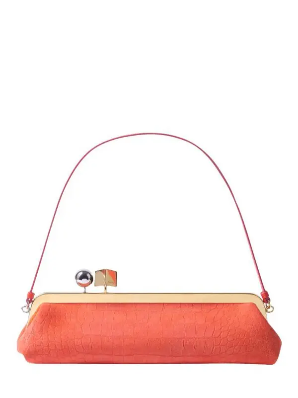 Jacquemus La Pochette Salon Clutch Bag - Red-orange
