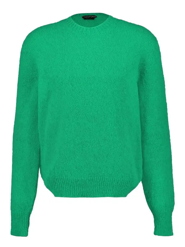 TOM FORD Crewneck Knitted Jumper - Green