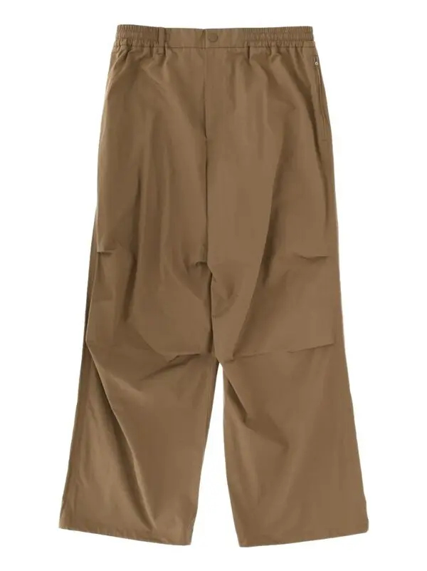 A.p.c. Wide Leg Elasticated Waistband Trousers - Brown