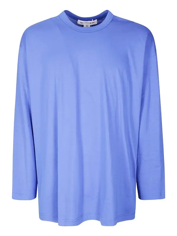 Comme Des Garçons Long Sleeve Crewneck T-shirt - Blue