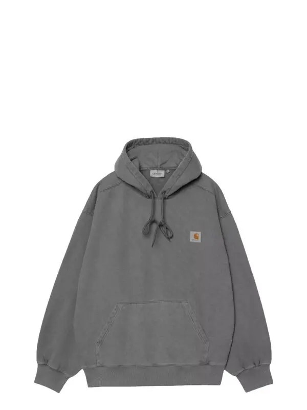 Carhartt Work In Progress Vista Logo Patch Crewneck Sweatshirt - Black, Garment Dyed