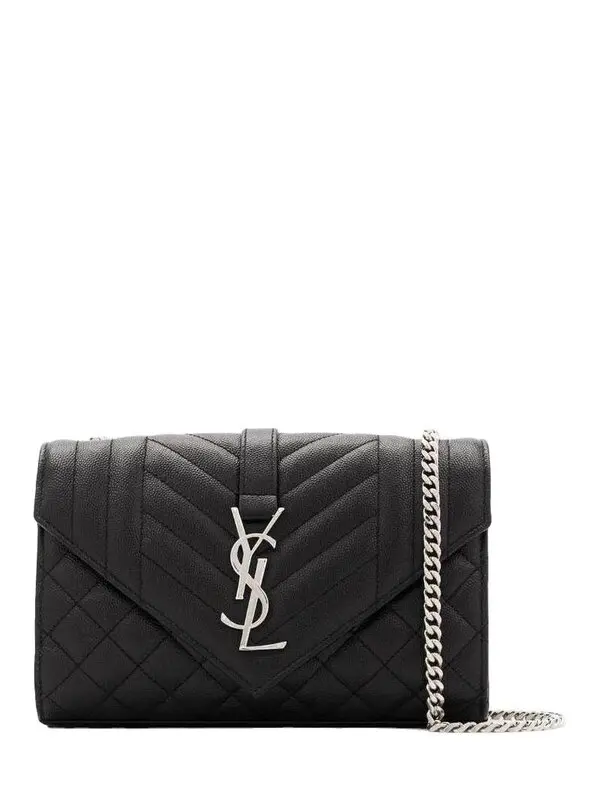 Saint Laurent Matelassé Small Crossbody Bag - Black