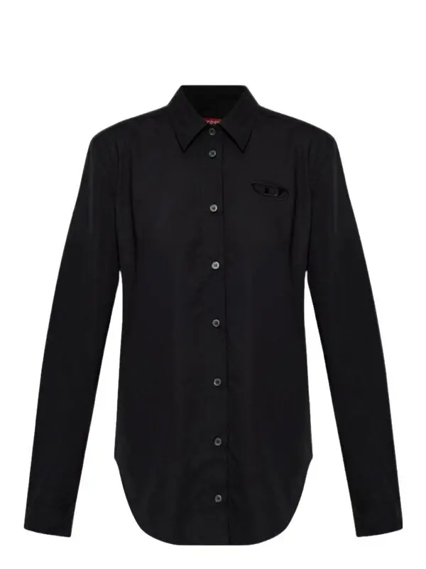 DIESEL® Embroidered Logo Shirt - Black