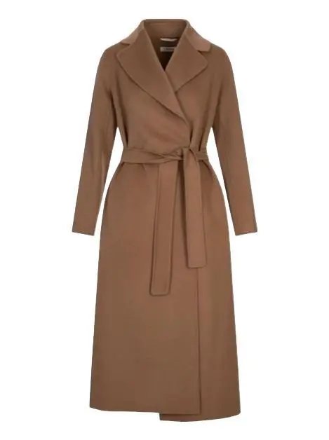 Max Mara Belted Wrap Coat - Brown