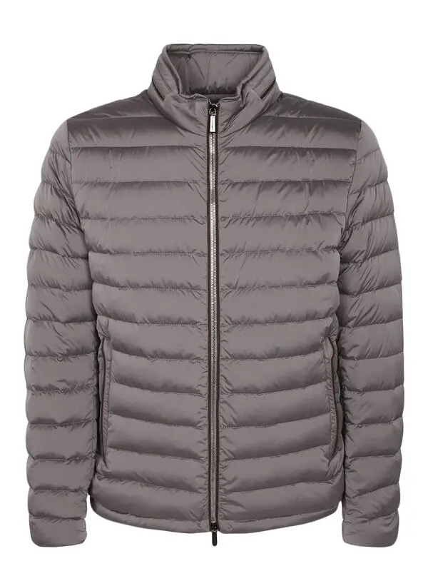 MOORER Long Sleeve Down Jacket - Grey
