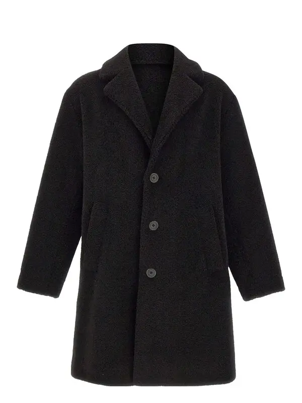 Herno Long-sleeved Button-up Coat - Black
