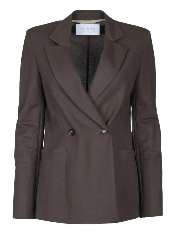 Harris Wharf London Double-breasted Blazer - Black