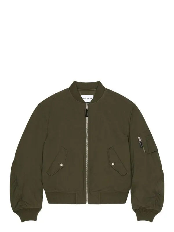 Givenchy Couture Seam Zip-up Bomber Jacket - Khaki