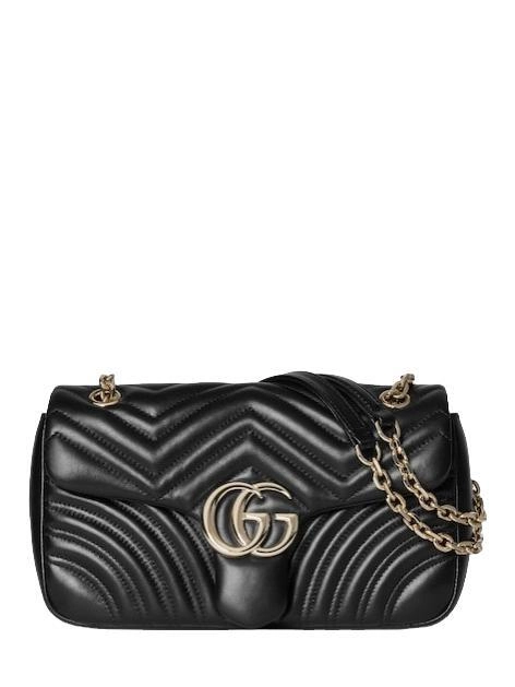 Gucci Gg Marmont Medium Shoulder Bag - Black