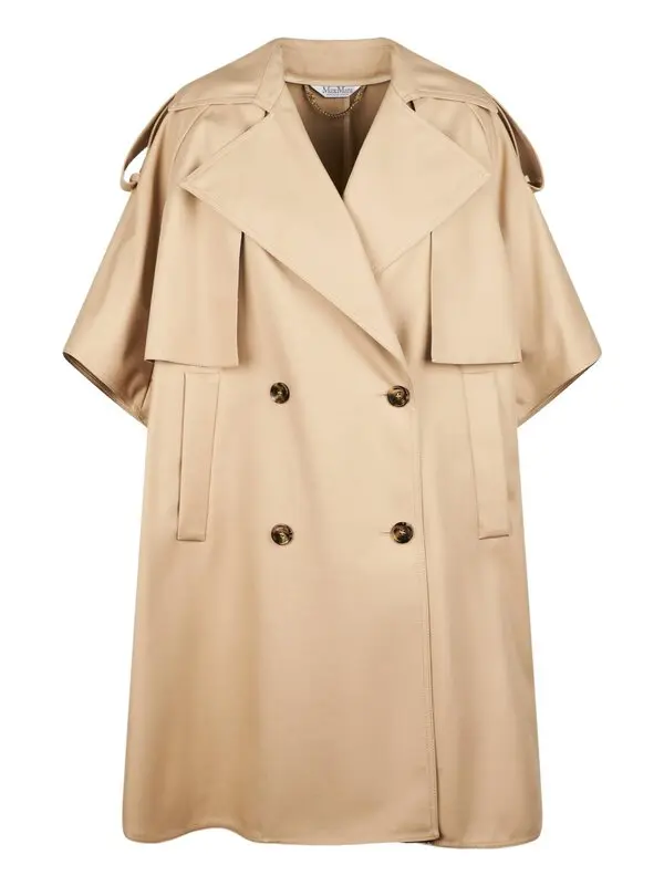Max Mara Short-sleeved Double-breasted Jacket - Nude