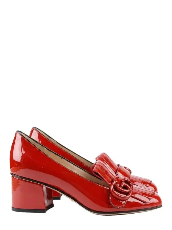 Gucci Fringe Detail High Heels - Red