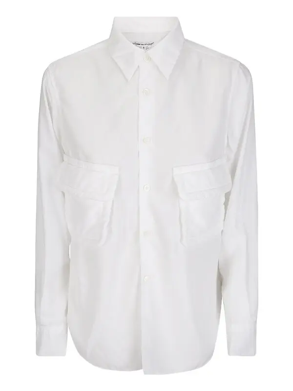Comme Des Garçons Buttoned Blouse - White