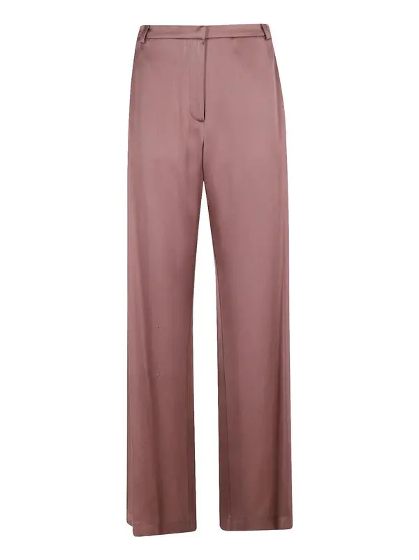 ALYSI Flared Tailored Trousers - Brown