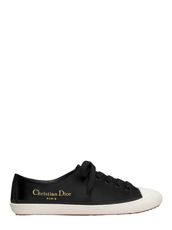 Dior Round Toe Lace-up Sneakers - Black