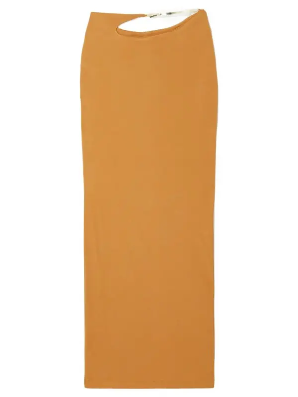 Christopher Esber Sculpted-strap Column Maxi Skirt - Tan