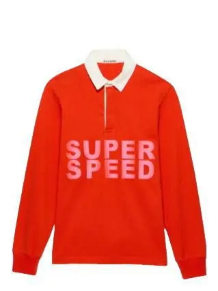 J.W.ANDERSON Jw Anderson Super Speed Polo Shirt - Bright Red