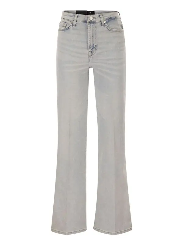 7 For All Mankind Modern Dojo Flare Jeans - Gray